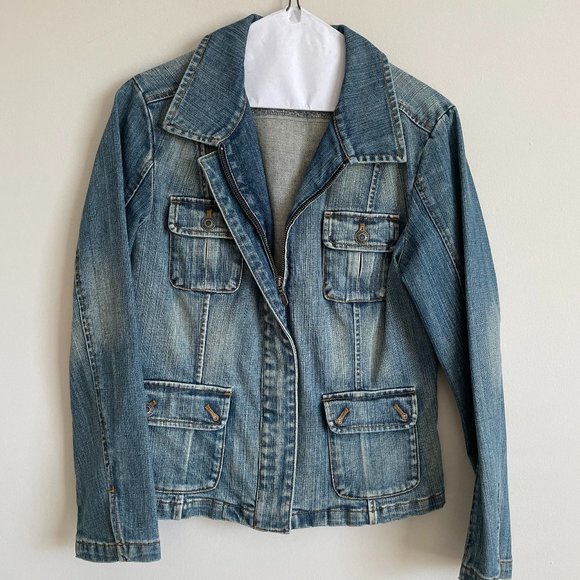 Talbots | Jackets & Coats | Talbots Classic Denim Jean Jacket Blue Wash ...
